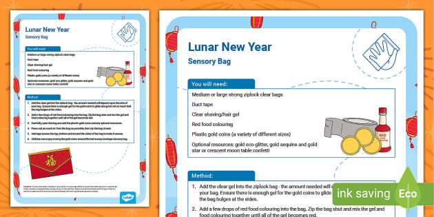Lunar New Year Sensory Bag | Twinkl (teacher made) - Twinkl