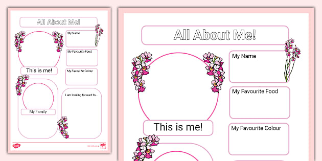 Singapore Back to School All About Me! Orchid Themed