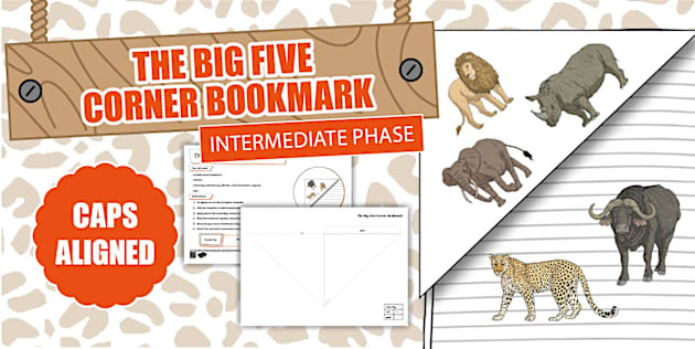 Intermediate Phase Home Language - The Big Five - Corner Bookmark (CAPS