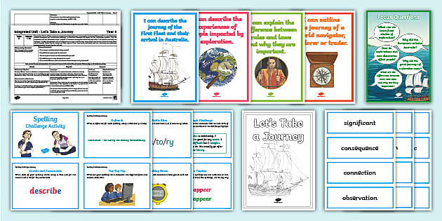 Let's Take a Journey Year 4 Integrated Unit Display Pack