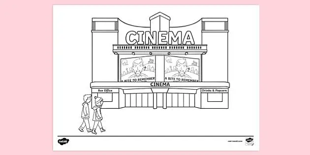 Movies Theater Coloring Pages