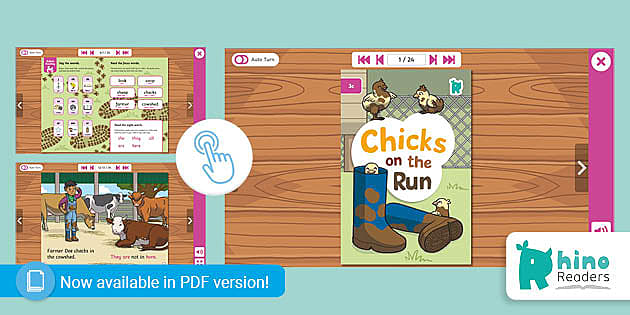 Level 3c Decodable Readers: Chicks on the Run - Twinkl