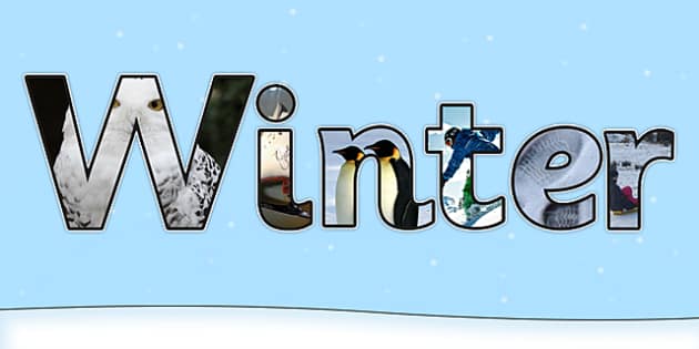Winter Photo Display Lettering (teacher made)