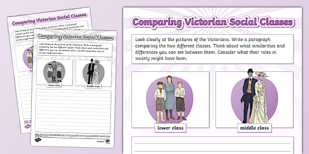 * NEW * Comparing Victorian Social Classes Worksheet * NEW * Comparing Victorian Social Classes Worksheet