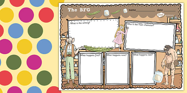 FREE! - Story Review Writing Frame to Support Teaching on The BFG