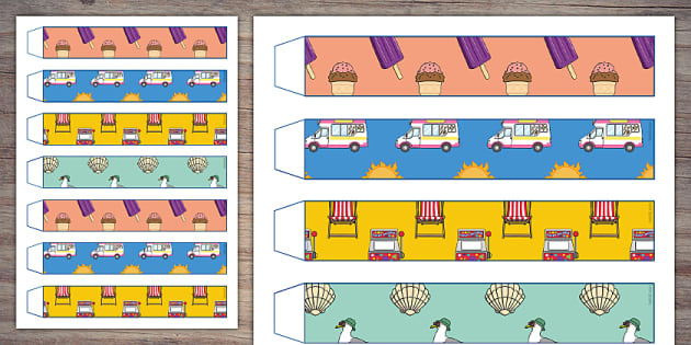 Seaside Paper Chains | Twinkl Party (teacher made) - Twinkl