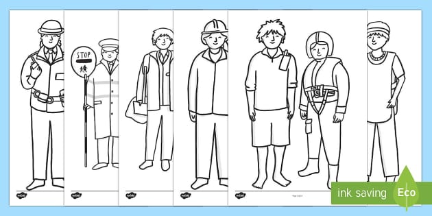 People Who Help Us Colouring Sheets People Who Help Us