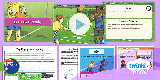 Move PE Year 4 Tag Rugby Lesson 4: Intercepting