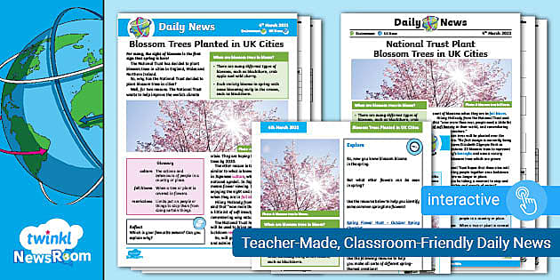 Blossom Tree Reading Comprehension | Twinkl NewsRoom