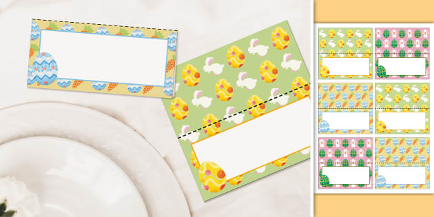 Easter Themed Place Name Cards | Twinkl Party (teacher made)
