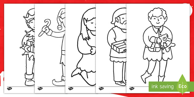 Taflenni Lliwio Corachod Nadolig (Teacher-Made) - Twinkl