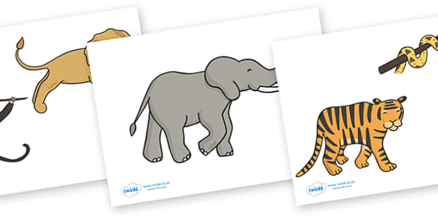 African Animal Puppets | Stick Puppets | Primary Resources