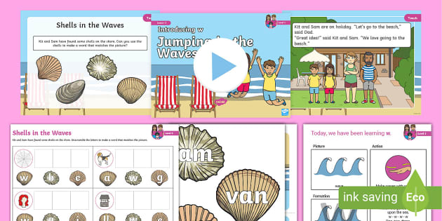 'w' Phoneme Lesson Plan Level/Phase 3 Wk1L3 - Twinkl Phonics