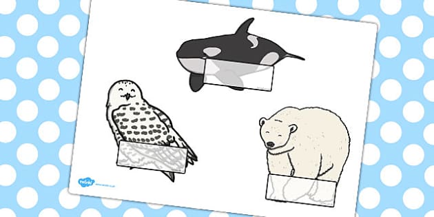 Editable Self-Registration Labels (Arctic Animals) - Twinkl