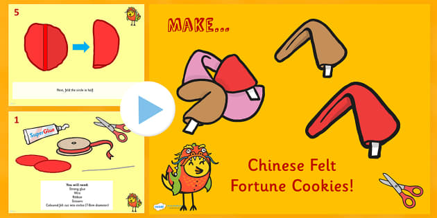 Chinese New Year Fortune Cookies Activity Instructions PowerPoint