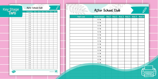 KS2 | After School Clubs | Teacher Planner - Twinkl