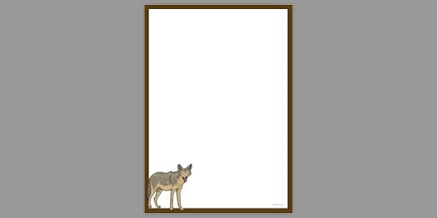 Watchful Jackal Page Border | Page Borders | Twinkl - Twinkl