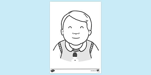 Prince George Colouring Sheet | Colouring Sheet - Twinkl