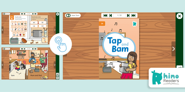 Level 2b Reading Scheme eBook: Tap and Bam (teacher made)