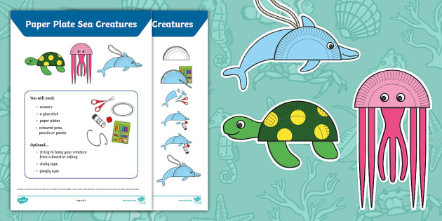 Paper Plate Sea Creatures - Twinkl - KS1 (Teacher-Made)