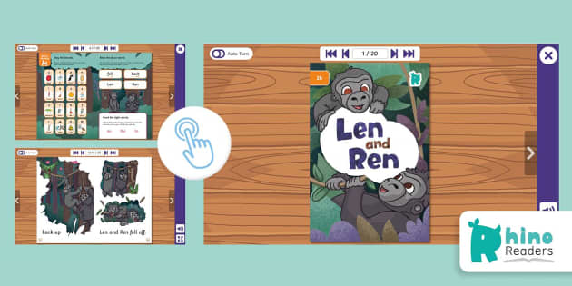 Level 2b Decodable Readers: Len and Ren (teacher made)