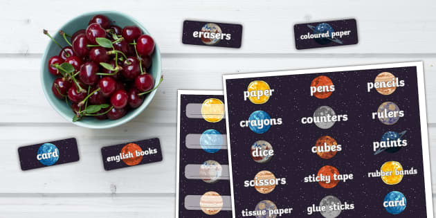 Classroom Storage Cupboard Labels - Rectangle Printable Stickers ...