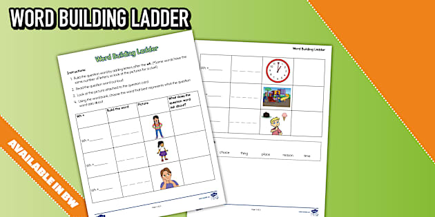 Word Building Visually Similar Question Words Activity