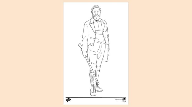 Michael Cusack Colouring | Colouring Sheets (Teacher-Made)