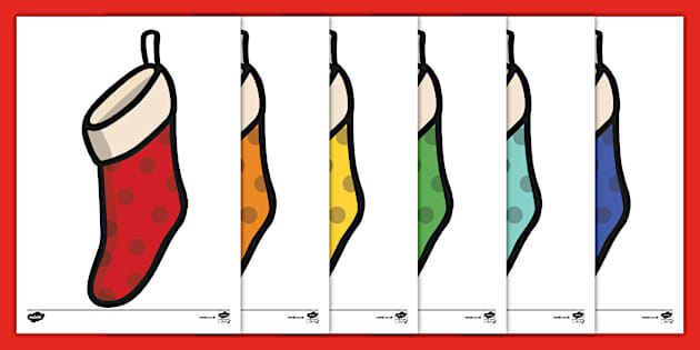 Christmas Editable A4 Stockings Spots (teacher made)