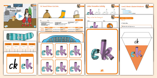 Twinkl Phonics Level 2: Week 4 Lesson 1 Pack 'ck' - Twinkl