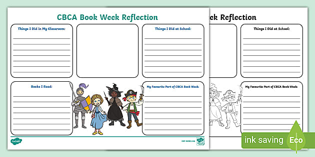 CBCA Book Week Reflection Worksheet (teacher made) - Twinkl