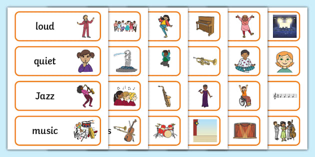 Singapore Jazz Music Festival Word Cards (teacher made)