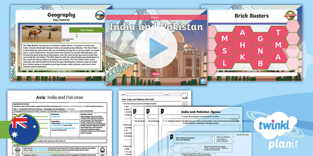 Year 6 HASS Geography Asia Lesson 4 India and Pakistan