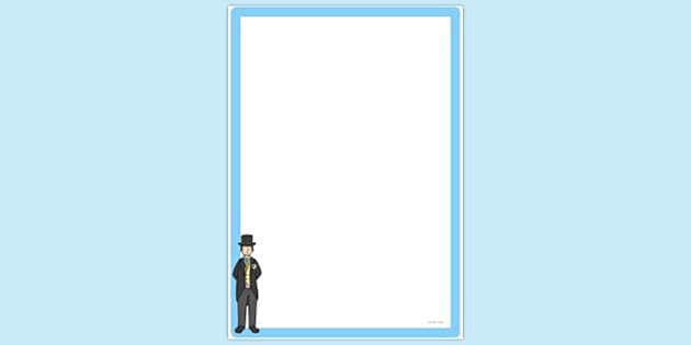 FREE! - Simple Blank Groom Page Border | Page Borders | Twinkl