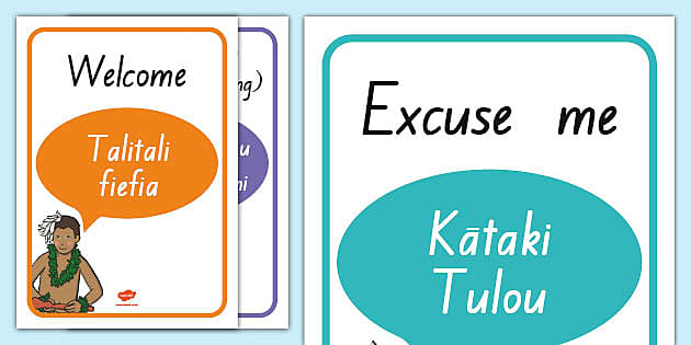 Greetings In Tongan Language Display Posters - Twinkl NZ