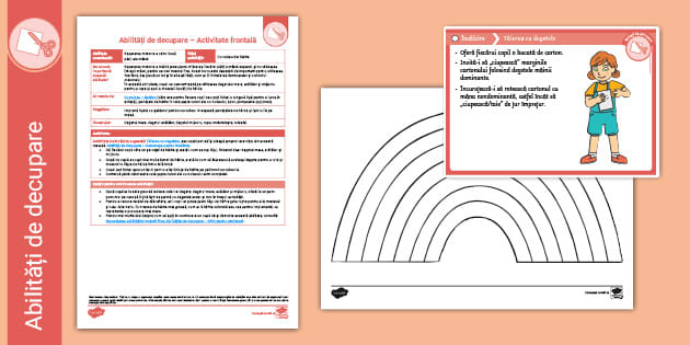 Dezvoltarea abilităților motorii fine: Curcubeul din hârtie