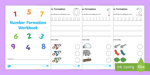 Number Formation Workbook (0-9)