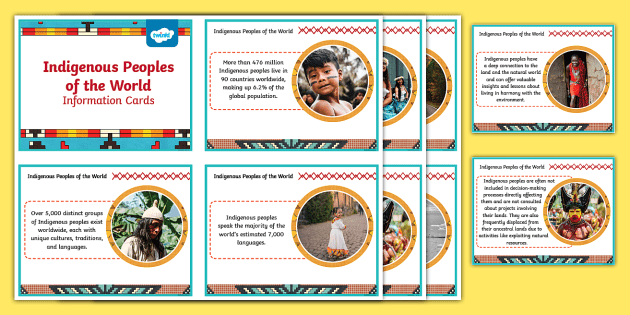 Indigenous Cultures Around the World Info Cards | Twinkl USA