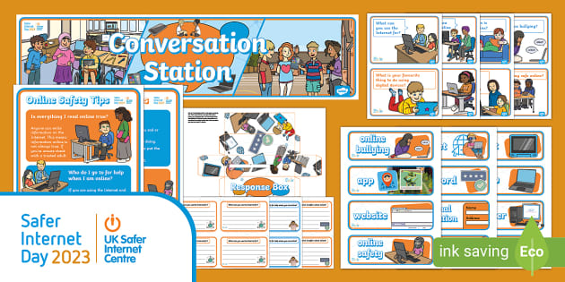 Safer Internet Day: Conversation Station Display Pack KS1