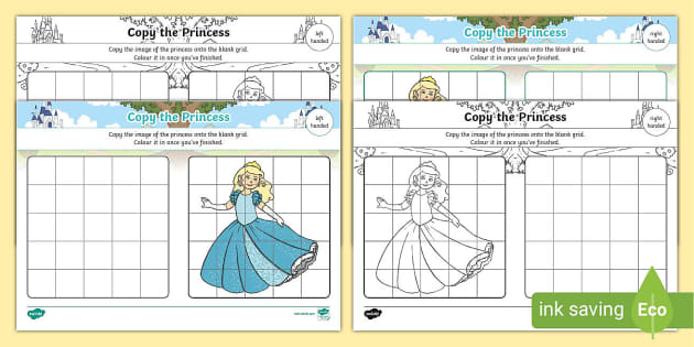 Copy the Princess Worksheet (teacher made) - Twinkl