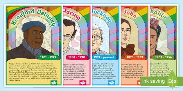 Pride: LGBTQ+ Artists Poster Display Pack (profesor hizo)