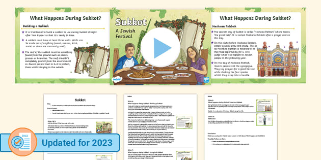 Sukkot Assembly PowerPoint and Script Pack (Teacher-Made)