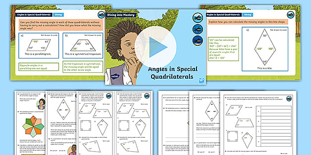 👉 Y6 DiM: Step 7 Angles in Quadrilaterals Teaching Pack