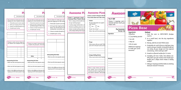 KS2 Awesome Pizza Activity Pack (teacher made)