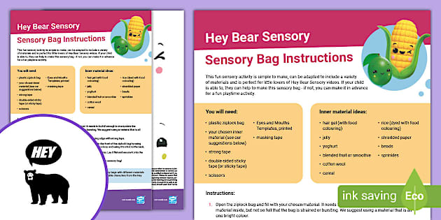 Hey Bear Sensory: DIY Sensory Bag