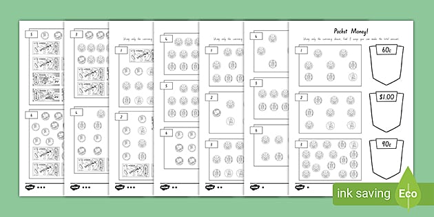 New Zealand Pocket Money Worksheet (teacher made)