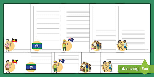 Aboriginal Torres Strait Islanders Page Borders Pack - Year 1 & 2