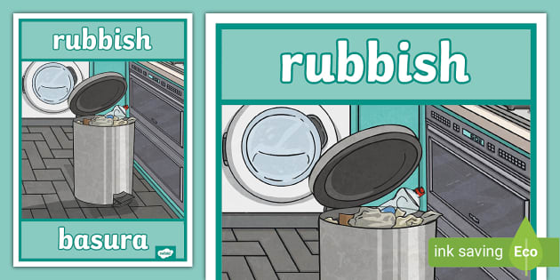 👉 Rubbish in Spanish Display Poster (teacher made)