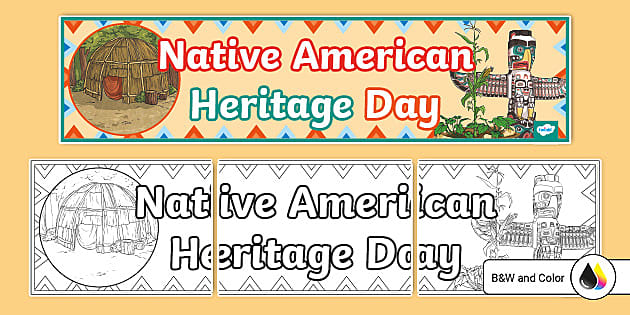 Printable Native American Banner for Displays | Twinkl USA