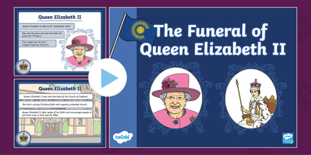 FREE! - The Funeral of Queen Elizabeth II KS1 PowerPoint - Twinkl
